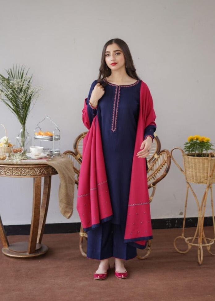 Blueberry 3Pc Dhanak ZB-203 – ZUBI